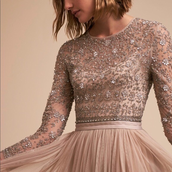 Needle & Thread | Dresses | Needle Thread X Bhldn Miramar 4 Sm Tan Pink ...